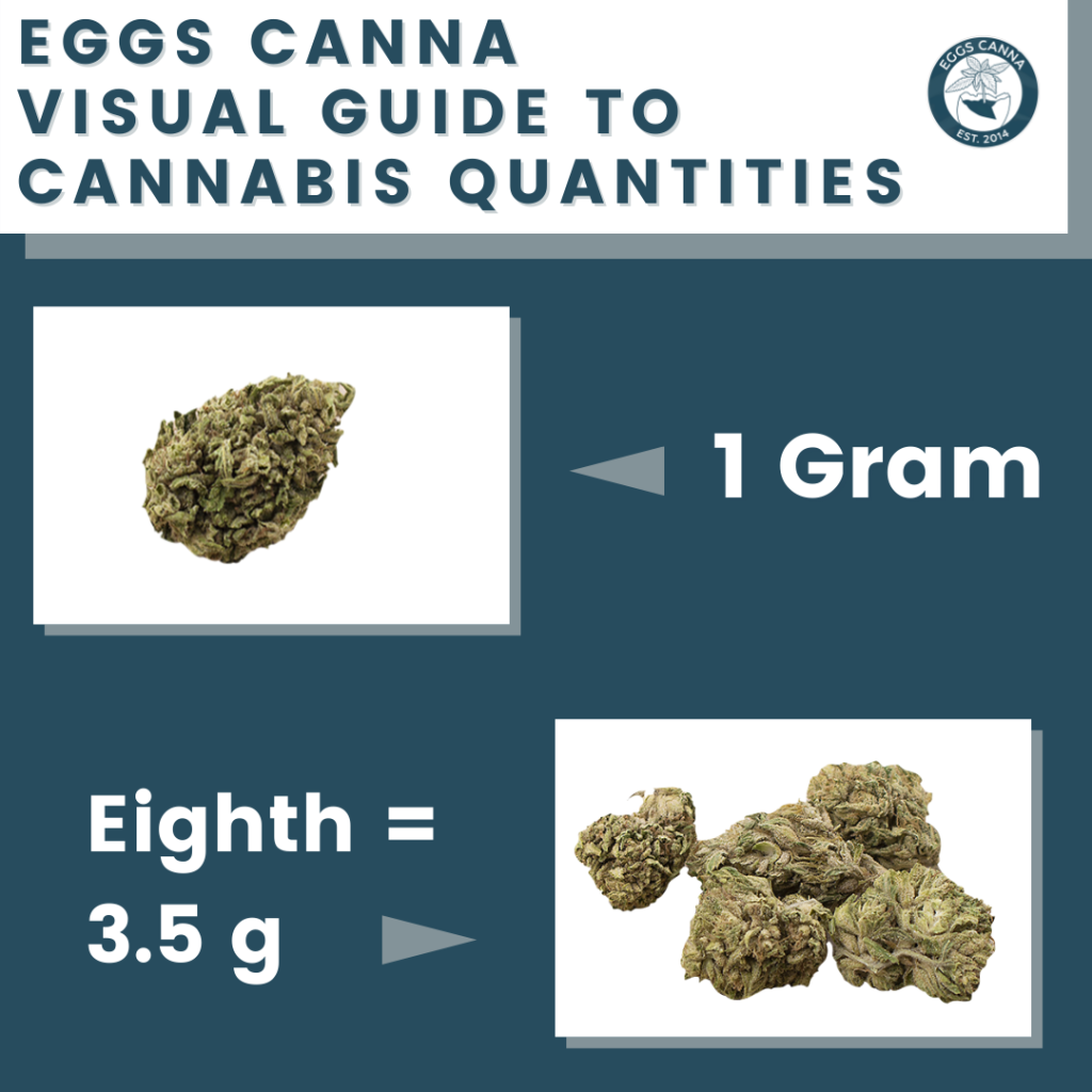Visual Guide to Cannabis Quantities - Eggs Canna